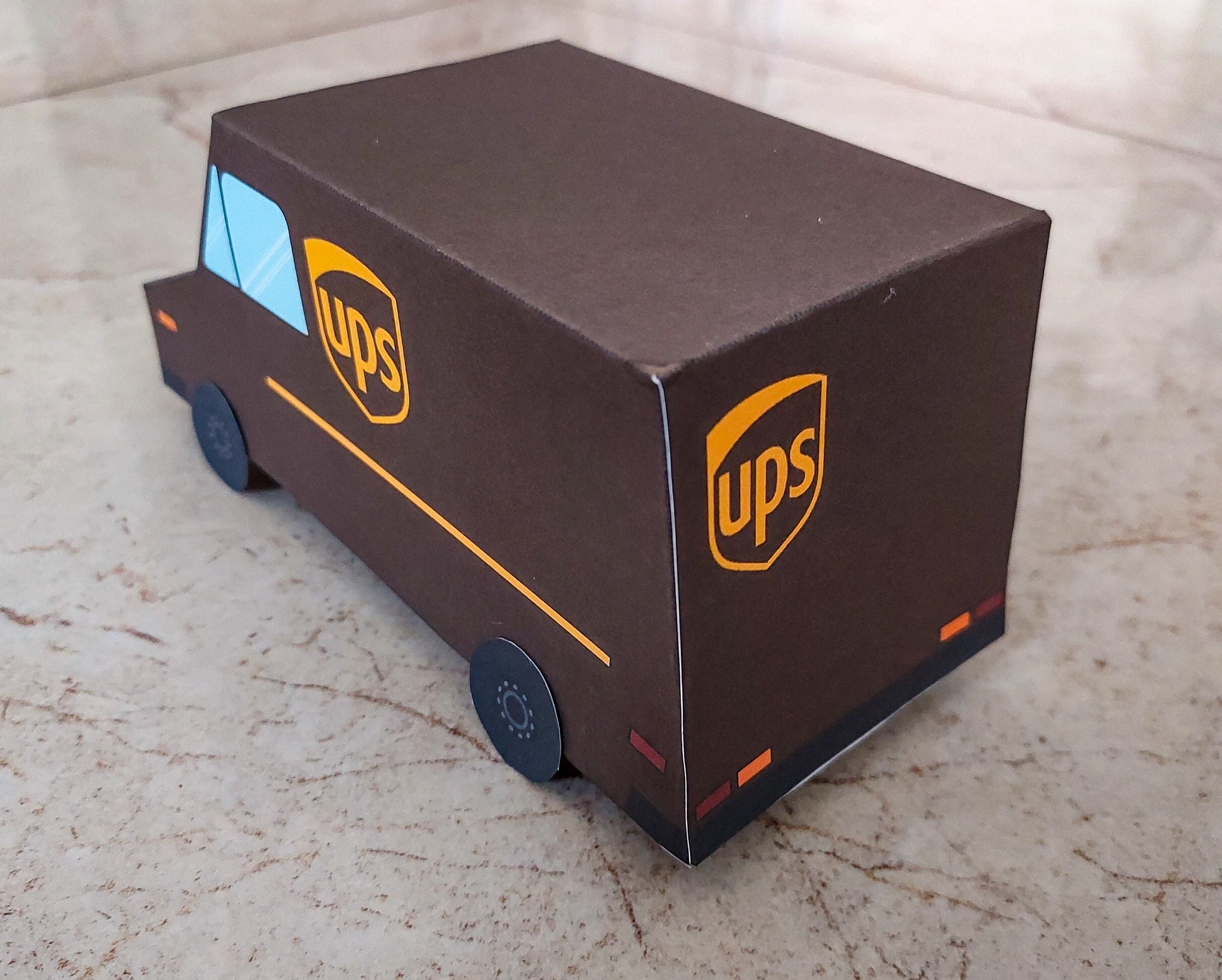 Delivery Truck Party Decoration and Favor Box: DIY Printable PDF With ...