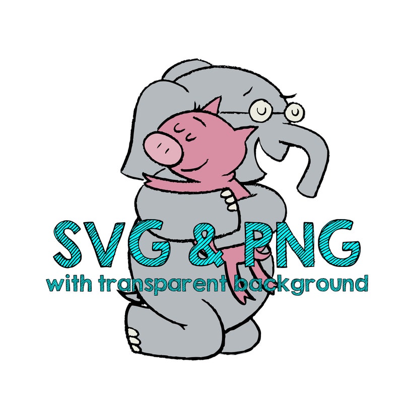 Piggie and Gerald - SVG - Etsy