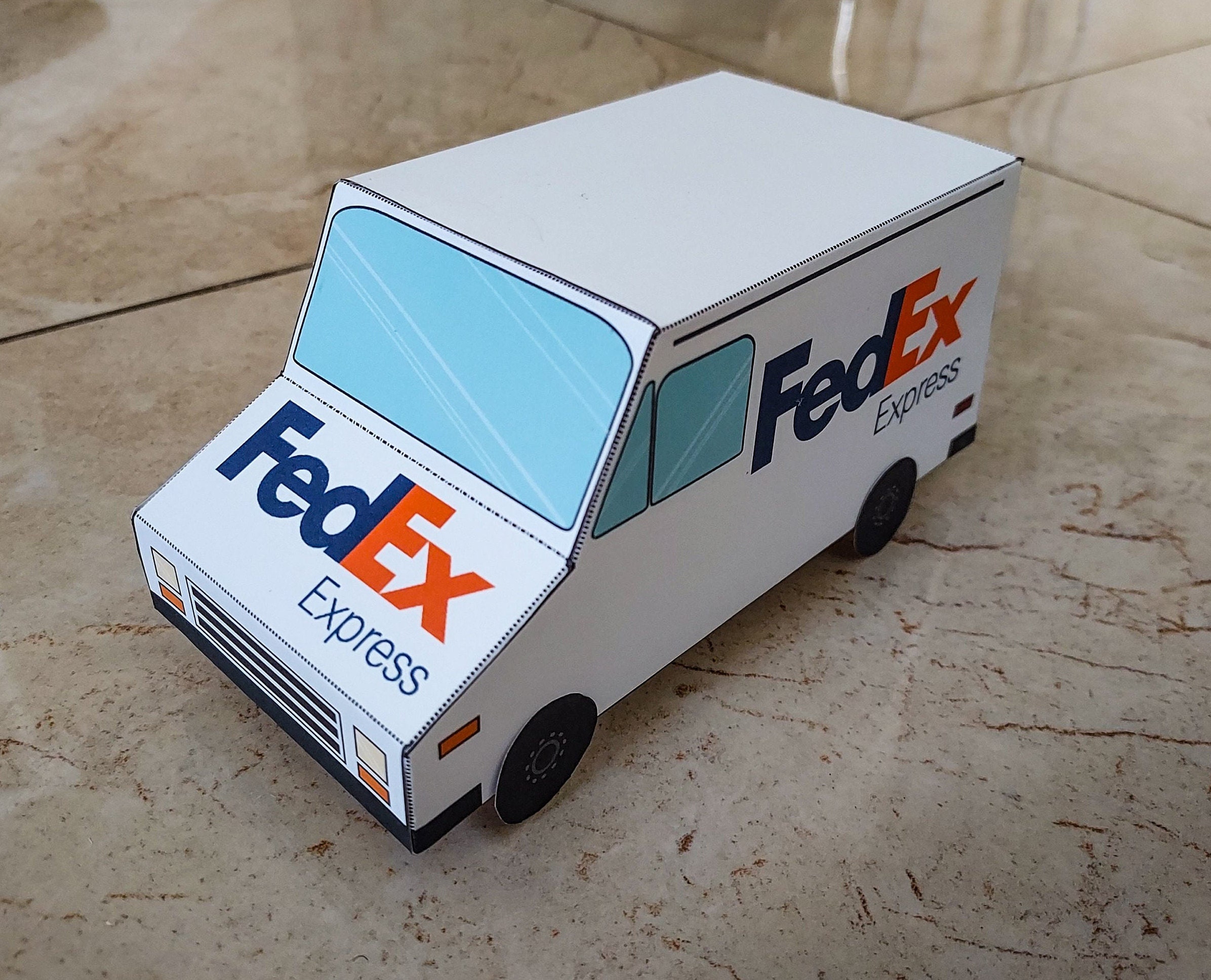 Delivery Truck Party Decoration and Favor Box: DIY Printable PDF With ...