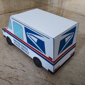 Delivery Truck Party Decoration and Favor Box: DIY Printable PDF With ...