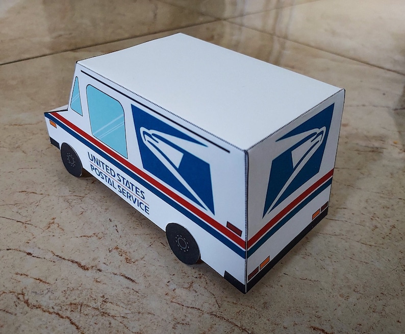 Delivery Truck Party Decoration and Favor Box: DIY Printable PDF With ...