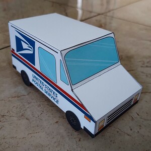 Delivery Truck Party Decoration and Favor Box: DIY Printable PDF With ...