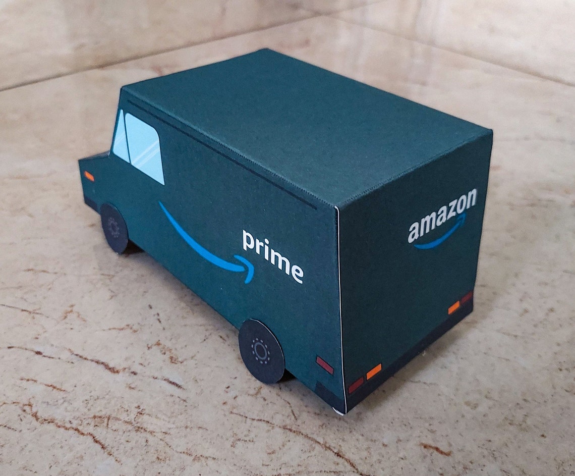 Delivery Truck Party Decoration and Favor Box: DIY Printable PDF With ...