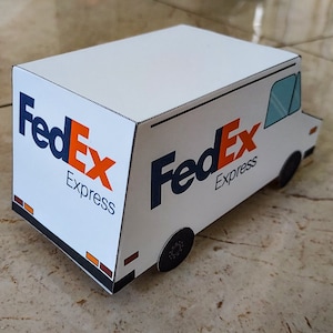 Delivery Truck Party Decoration and Favor Box: DIY Printable PDF With ...