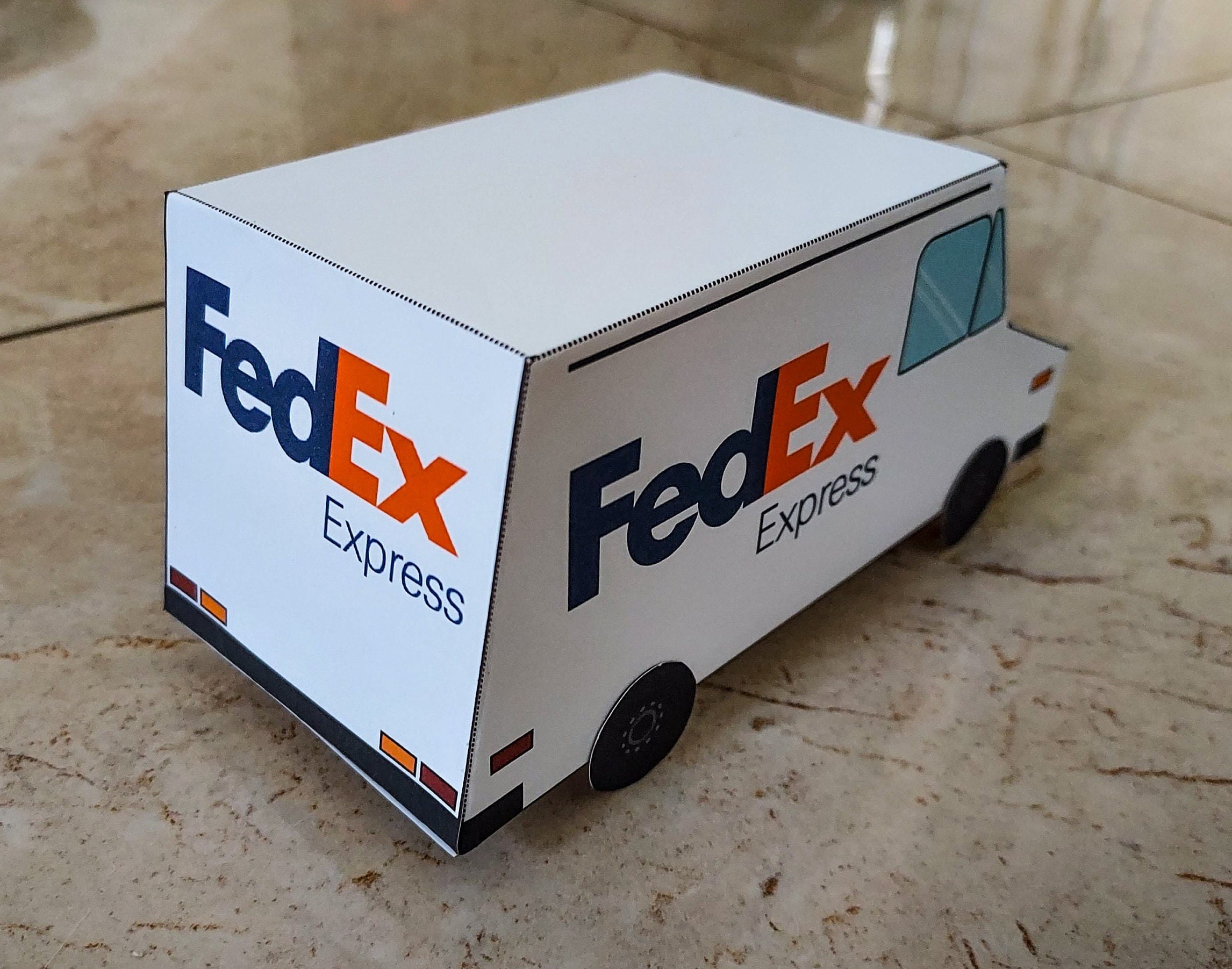 Delivery Truck Party Decoration and Favor Box: DIY Printable PDF With ...