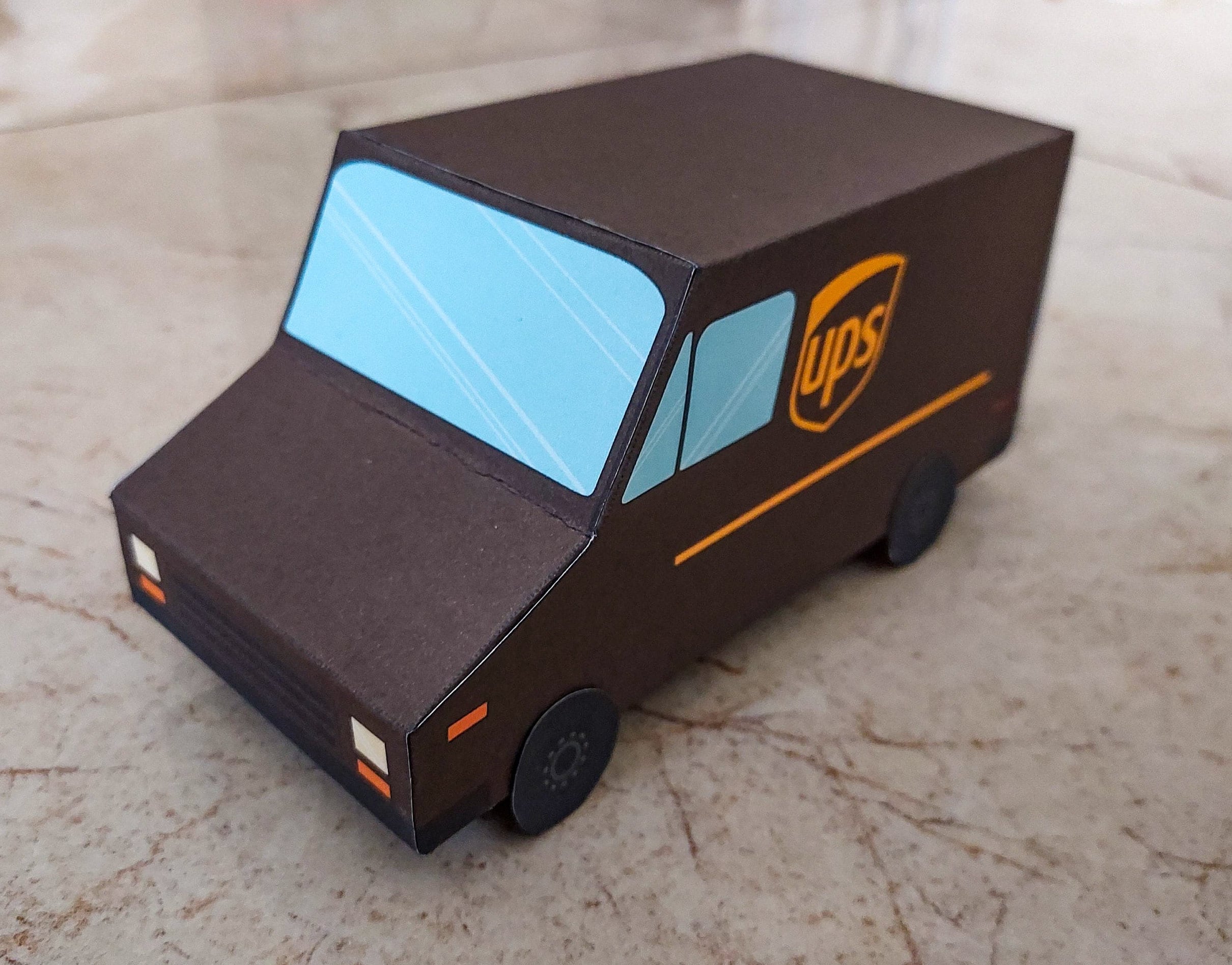 Delivery Truck Party Decoration and Favor Box: DIY Printable PDF With ...