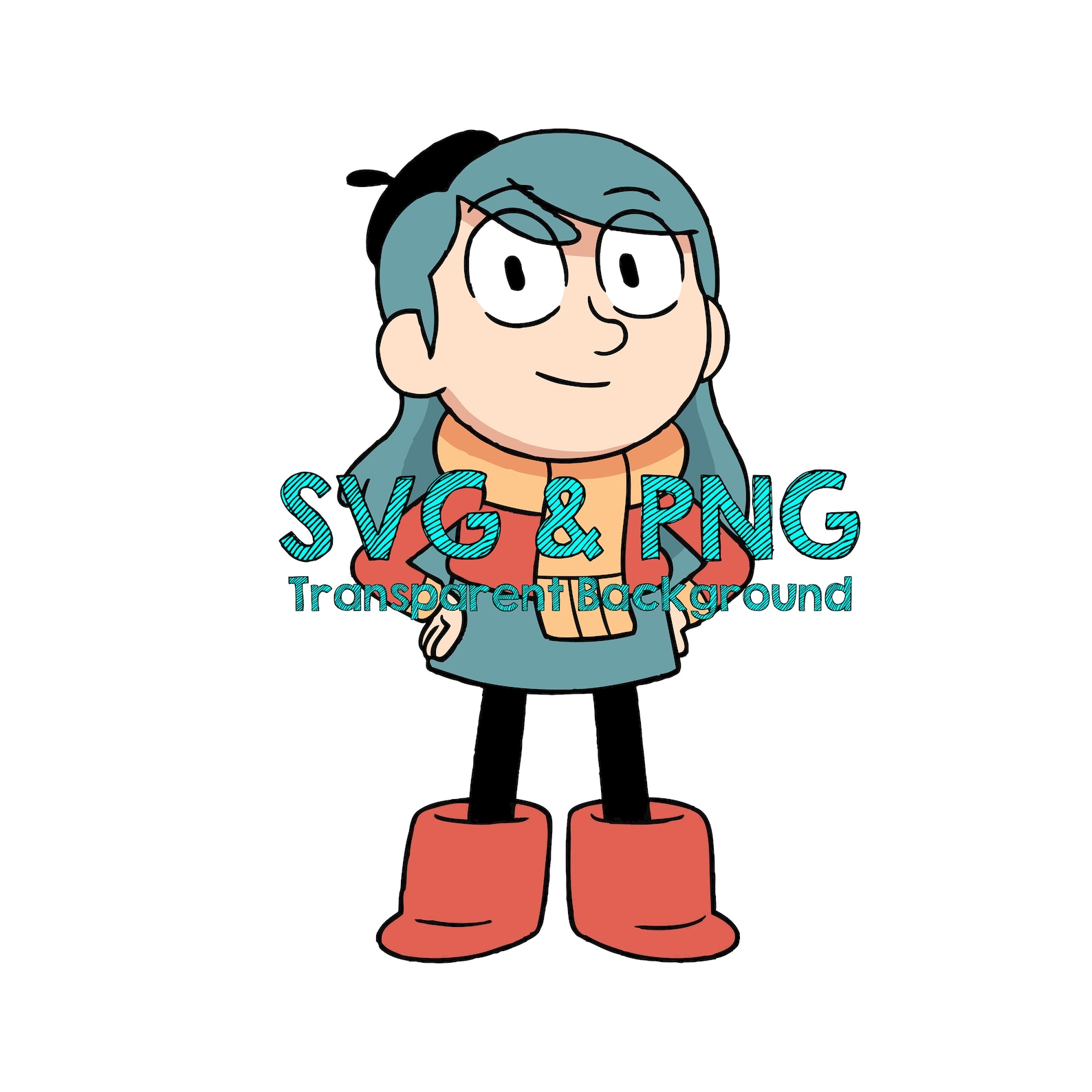 Hilda Cartoon Character - SVG & PNG - Etsy UK