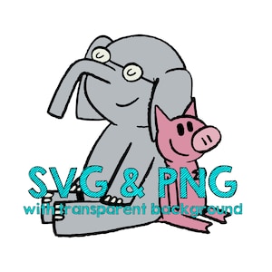 Piggie and Gerald - SVG - Etsy