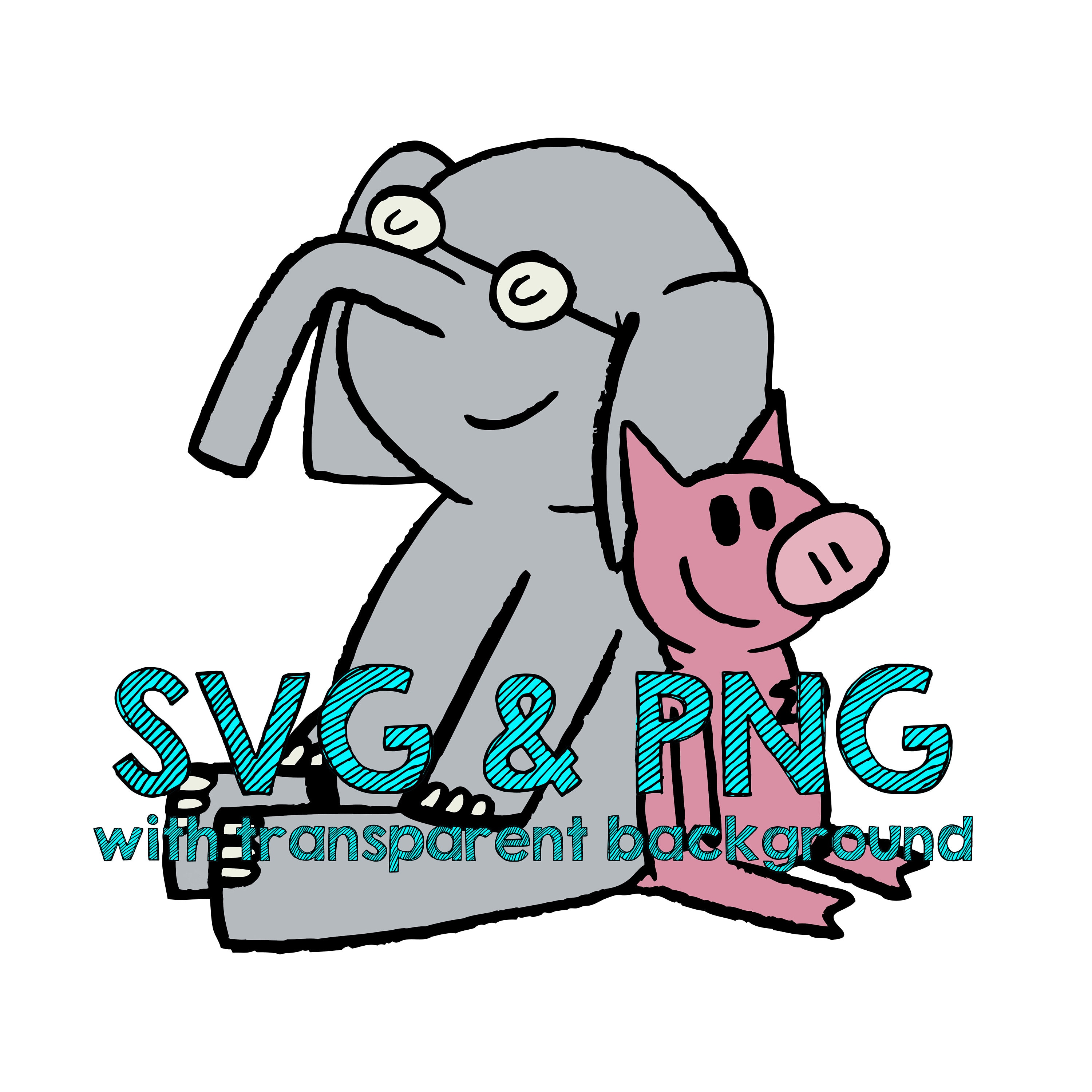 Piggie and Gerald - SVG - Etsy
