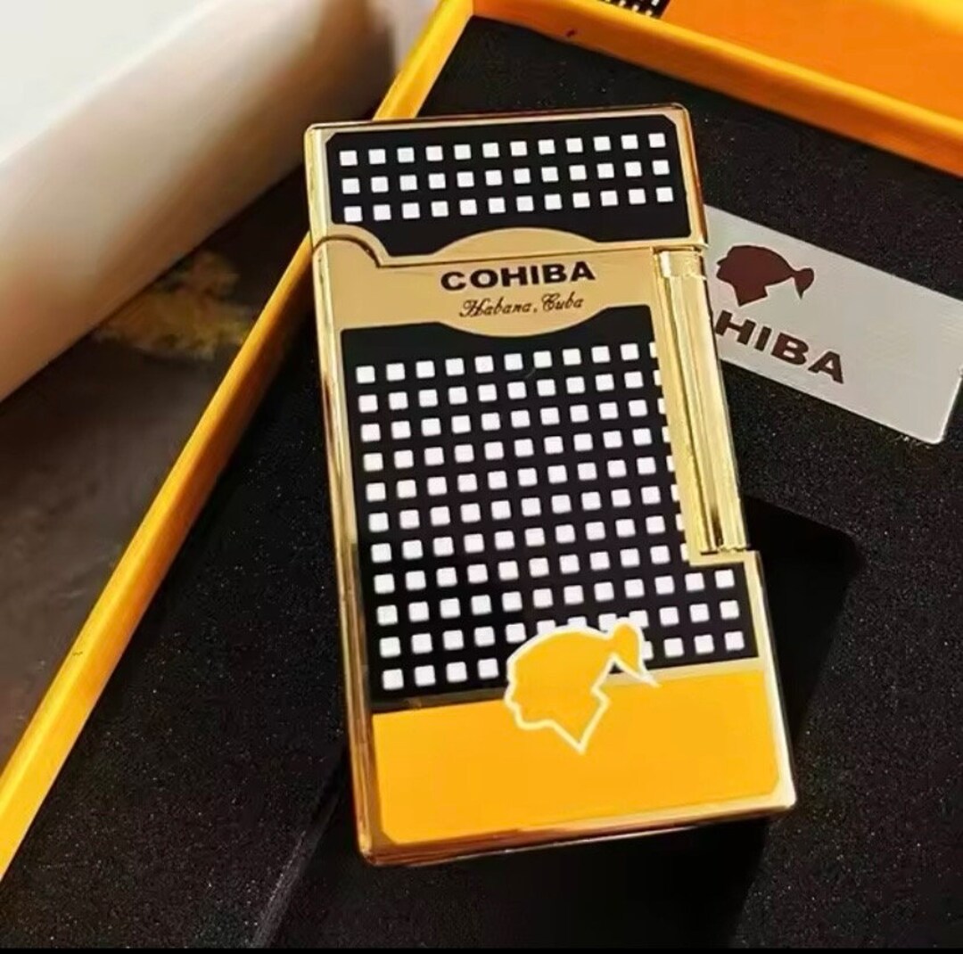 Classic Cohiba Cigar Jet Flame Lighter, Cohiba Cigar Torch, Windproof ...