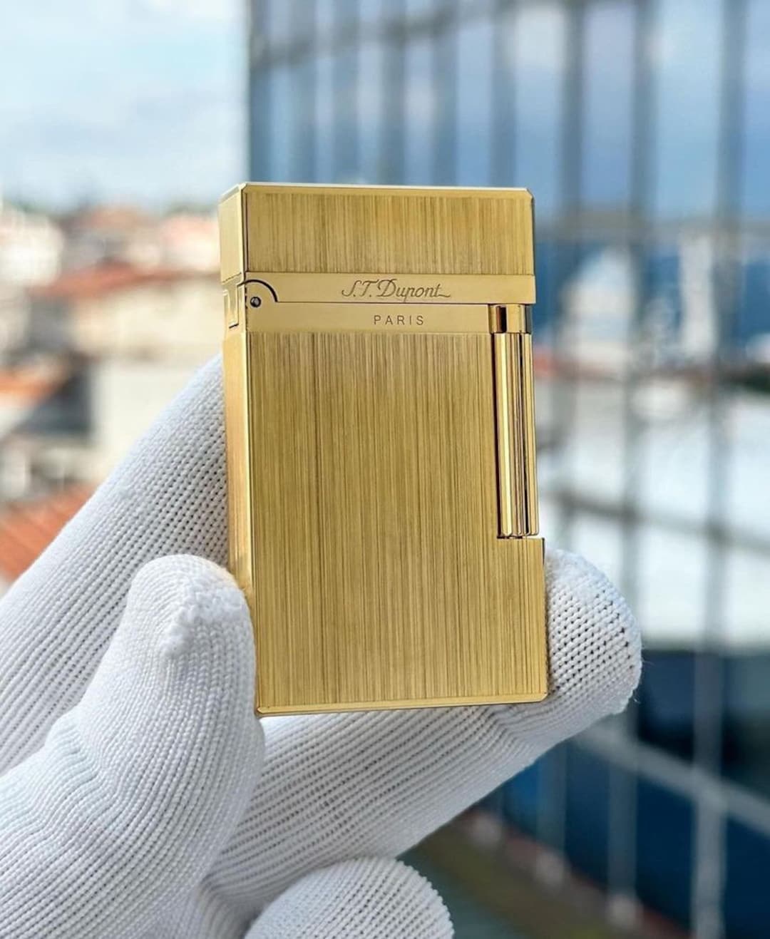 Vintage S.T Dupont Lighter Brushed Metal Replica, Cigar Lighter, Dupont ...