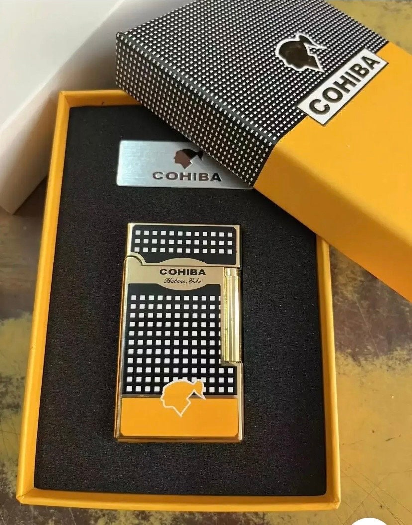 Classic Cohiba Cigar Jet Flame Lighter, Cohiba Cigar Torch, Windproof ...