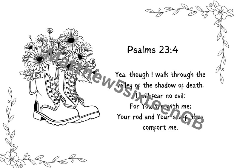 PSALMS 5 Colouring Pages, Instant Downloads, Psalms for Colouring ...