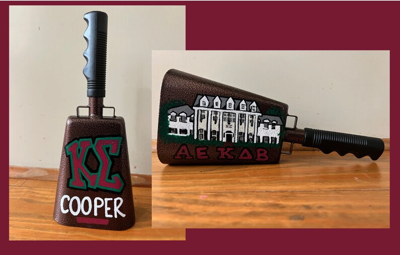 Custom, Hand-painted Sorority or Fraternity Cowbell for Miss State ...