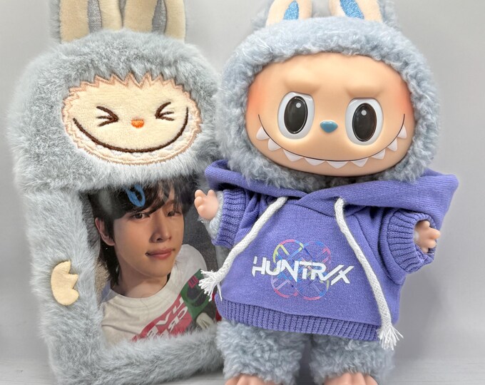 Kpop Demon Hunters Labubu Doll Huntrix purple hoodie/clothing/Popular ...