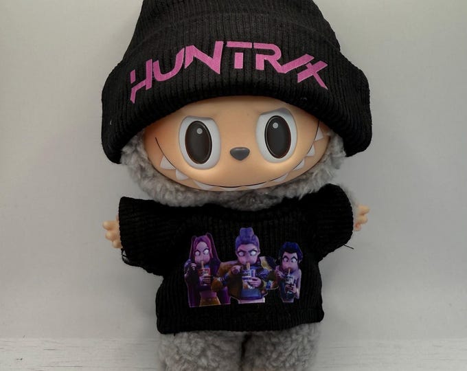 Kpop Demon Hunters Huntrix Labubu Doll Custom Shirt With Beanie Set ...