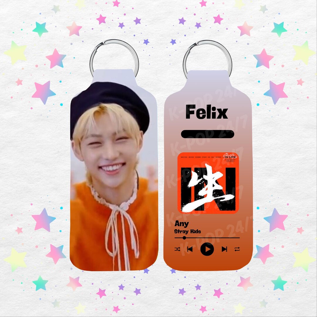Stray Kids Felix K-pop Lip Balm Holder Keychain/chapstick Holder K-pop ...