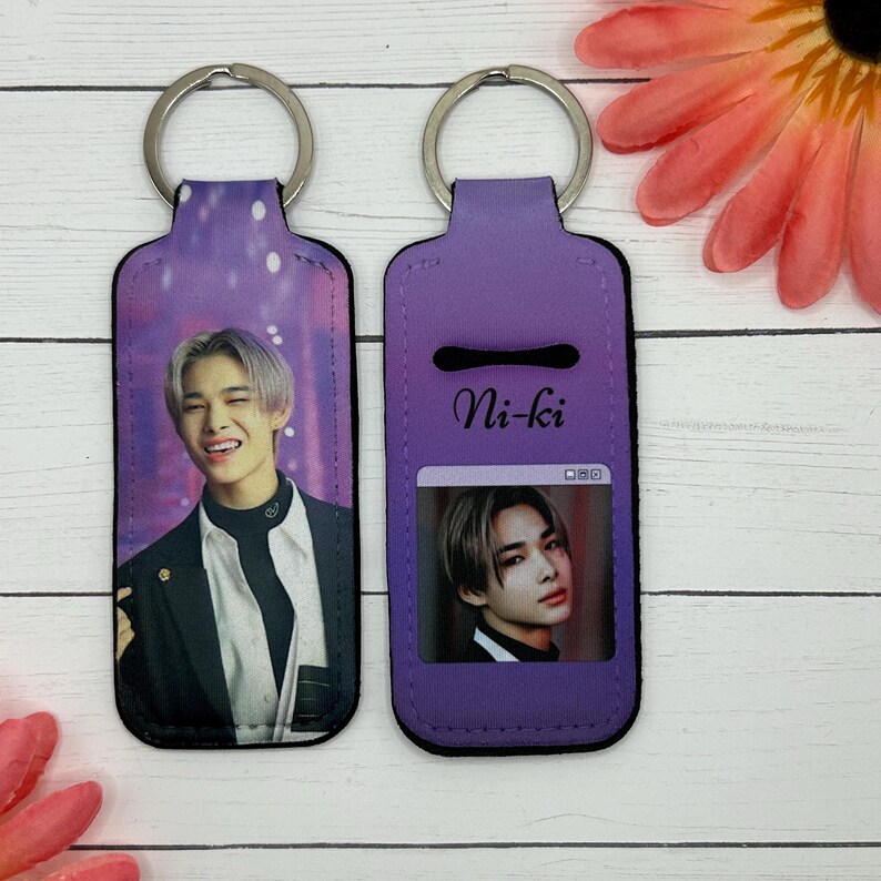 ENHYPEN Ni-ki K-pop Lip Balm Holder Keychain/chapstick Holder Kpop Bias ...