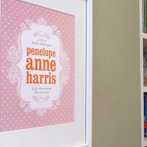Vintage Name Modern Nursery Art Print Custom Poster - Etsy