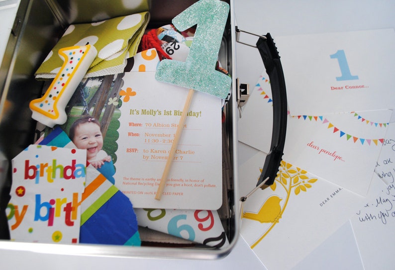 Birthday Time Capsule Digital Files of Cover Design and Cards - Etsy