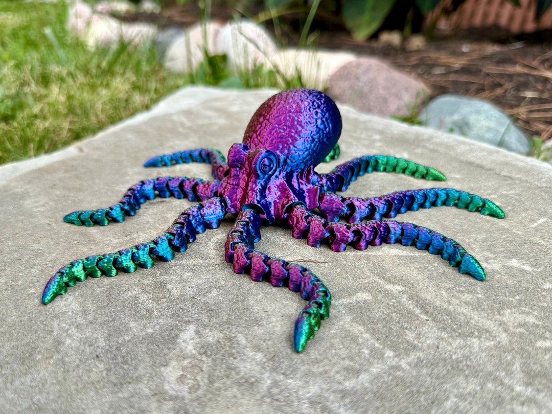 Articulating Octopus Fidget Toy - Octopus Figure - Etsy