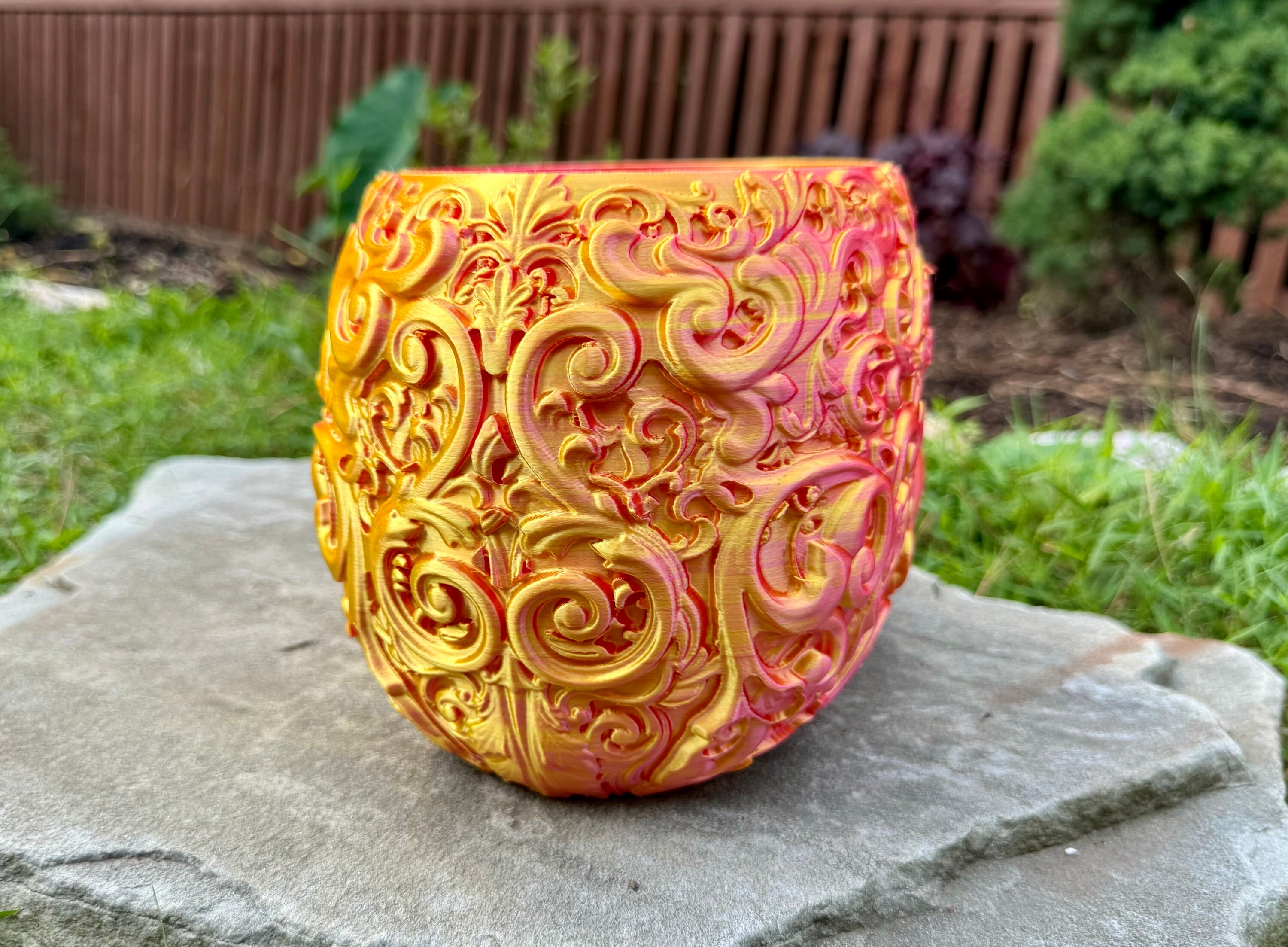 Skull Planter With Swirls Spooky Gothic Skull Plant Holder - Etsy