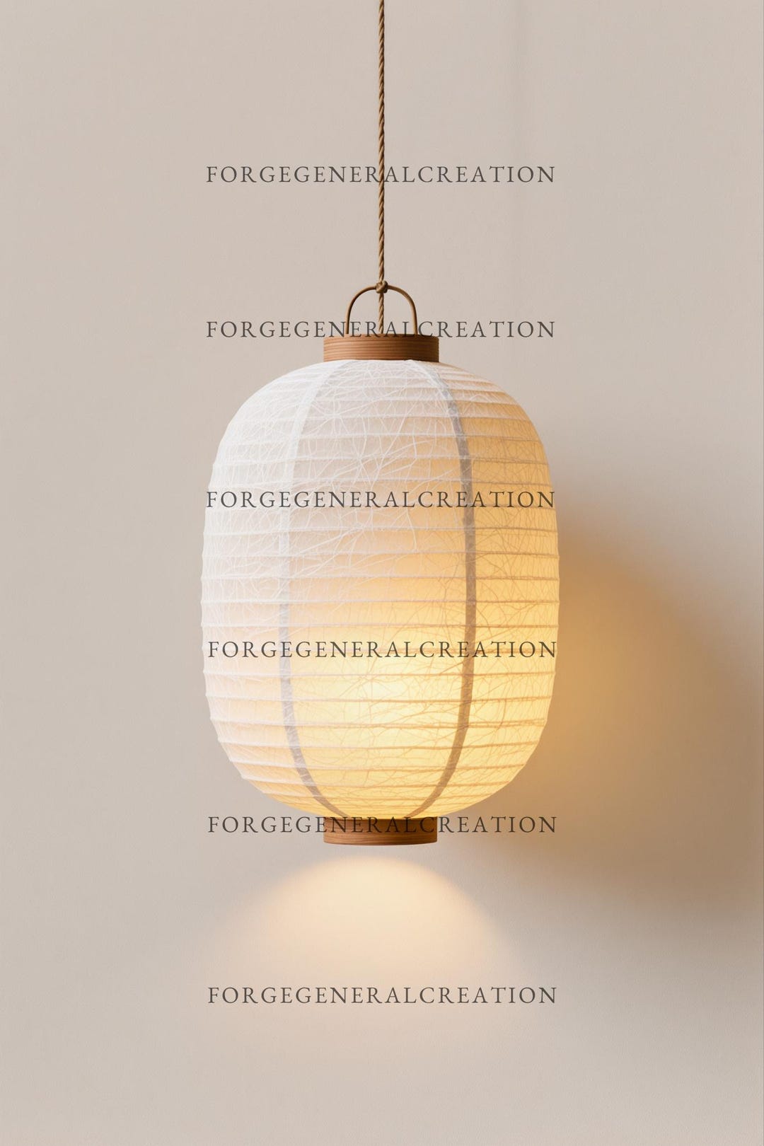 Minimalist Lantern Wall Art – Japandi Digital Painting, Serene Modern ...