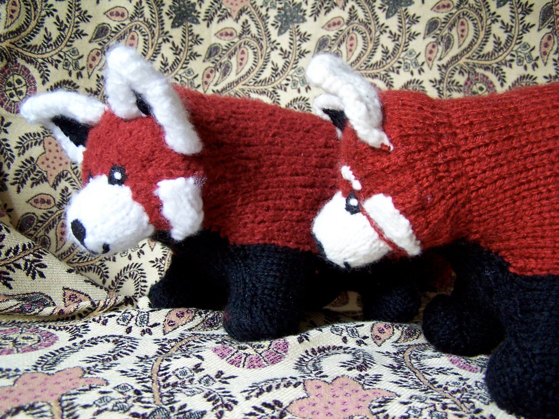 Cutest Anywhere Red Panda Knit Pattern - Etsy 日本