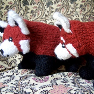 Cutest Anywhere Red Panda Knit Pattern - Etsy