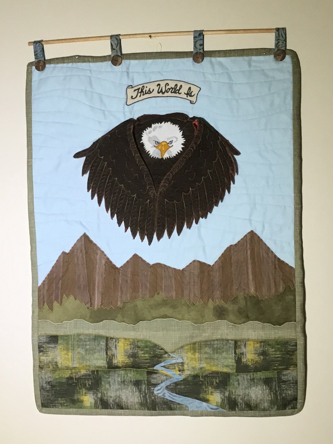 Eagle Into Phoenix Transformation Art Quilt - Etsy