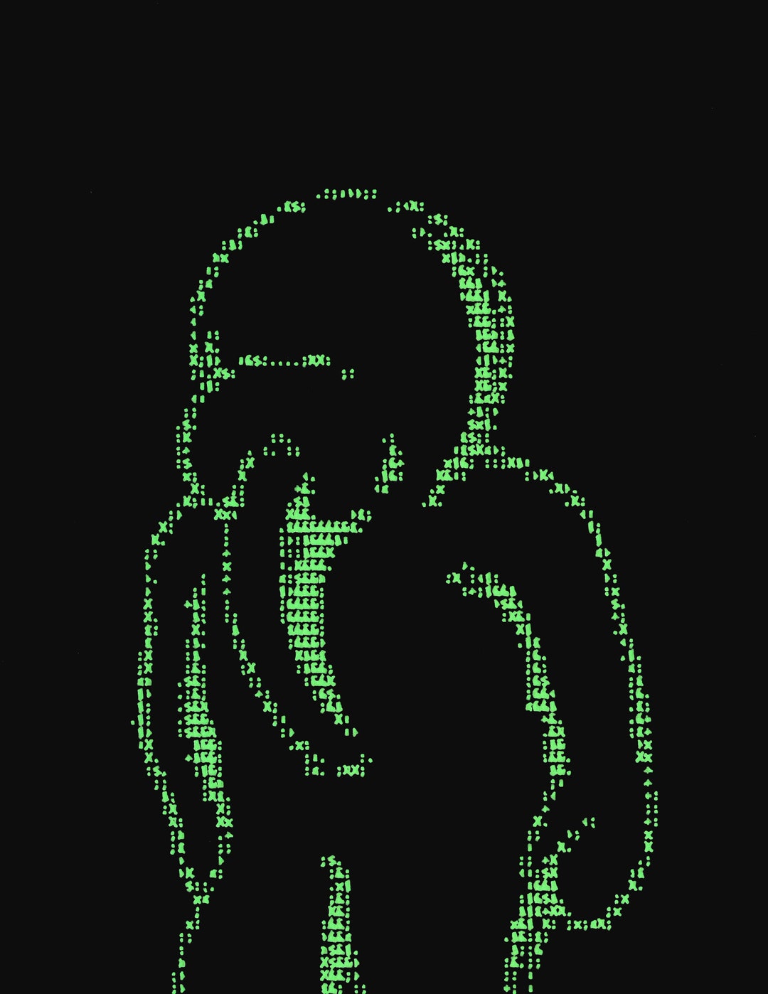 Hartford City Ascii Alien - Etsy