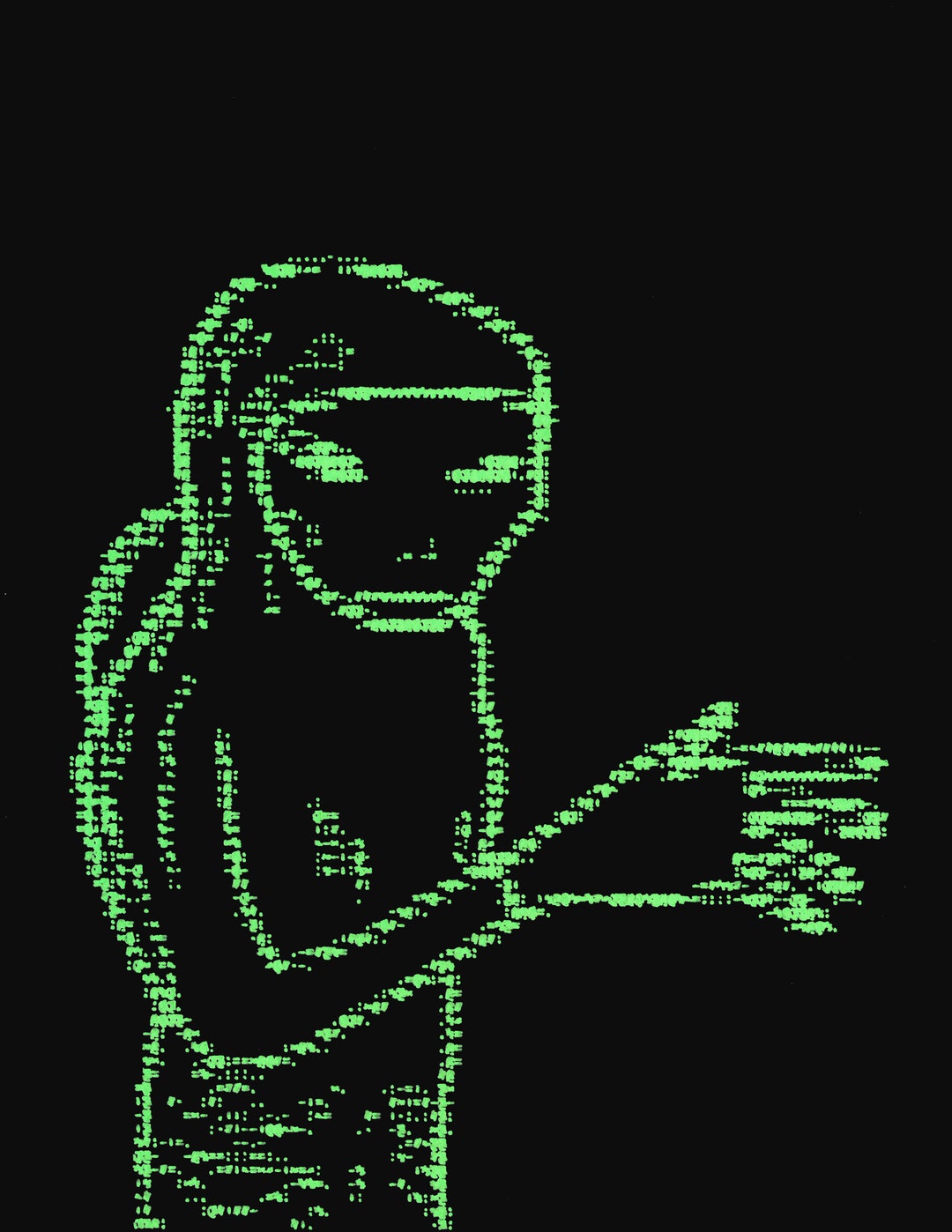 Emilcin Ascii Alien - Etsy