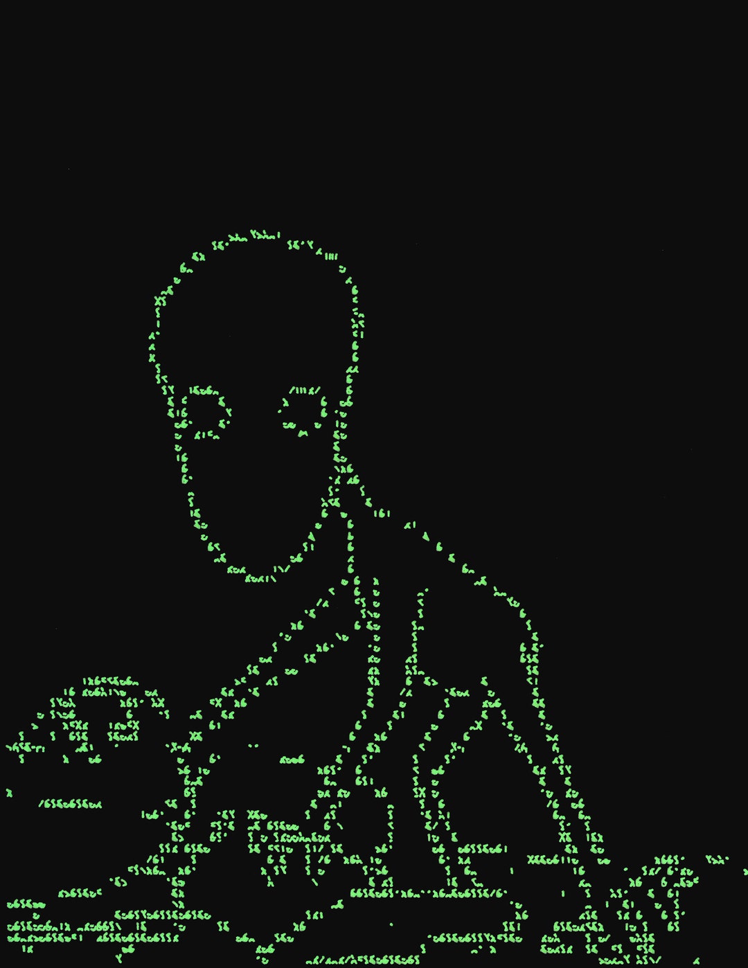 Dover Demon Ascii Alien - Etsy