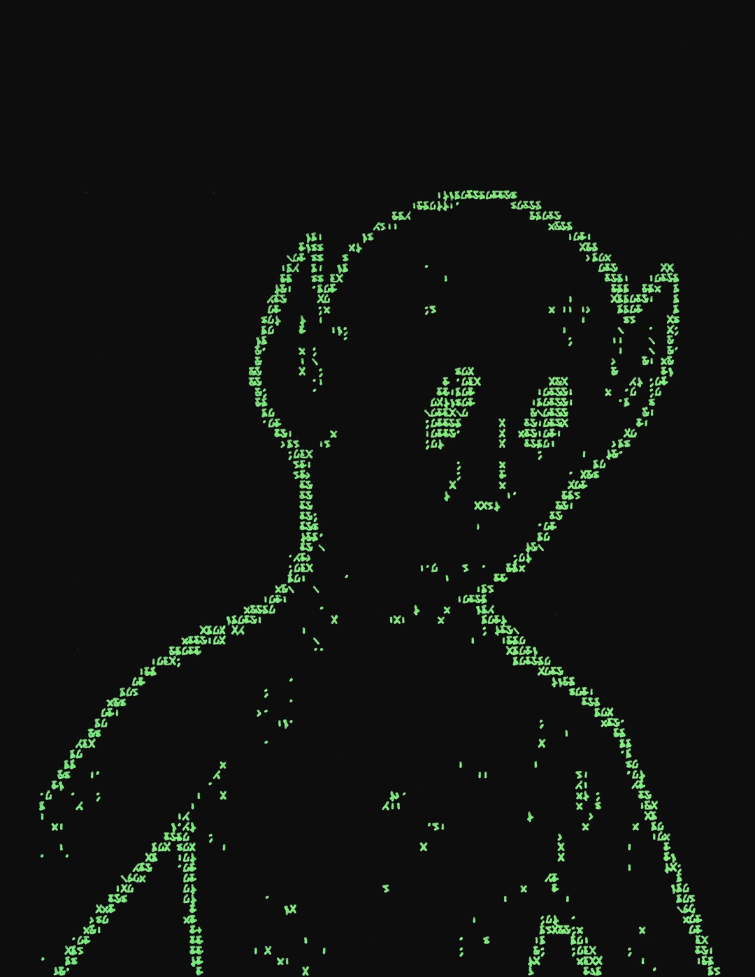 Goffstown Ascii Alien - Etsy