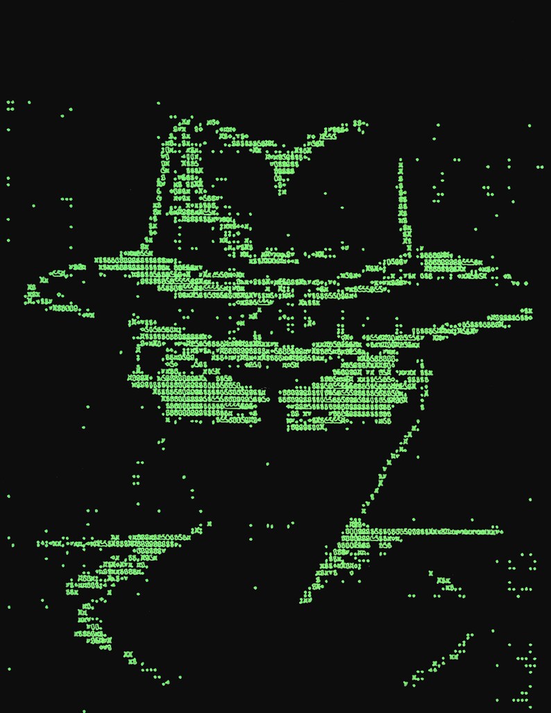 Incognito Ascii Alien - Etsy