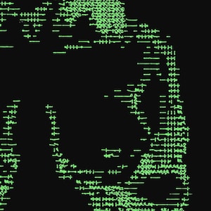 Huggins Gray Ascii Alien - Etsy