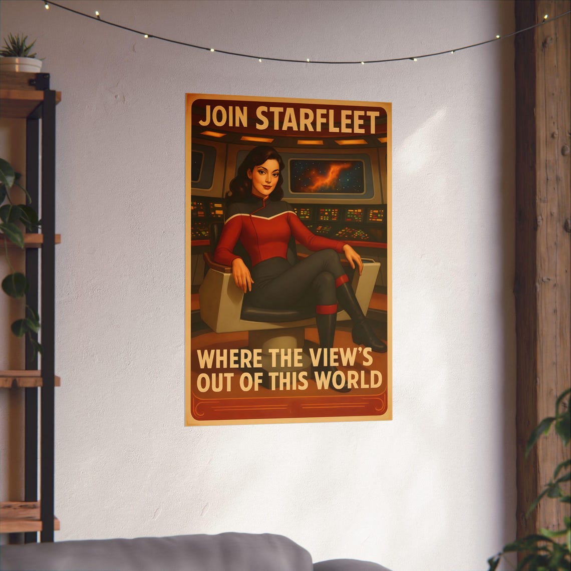 Retro Starfleet Recruitment Poster: Sci-fi Space Art Print - Etsy