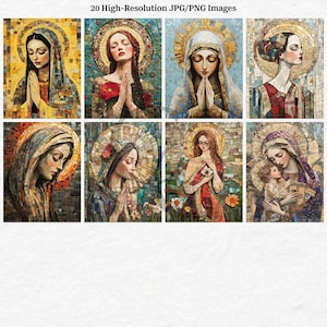 20 Saint Maria Illustration, Mother Mary, Virgin Mary, Printable Images ...