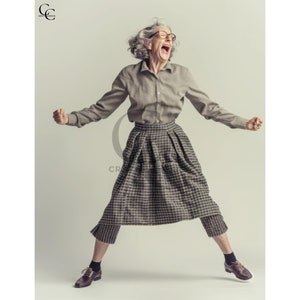 Vintage Old Woman Expressions: Quirky Old Granny Printable Images for ...