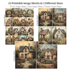 Cottagecore Houses Printable: Country Cottage Images (digital Download ...
