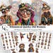 Whimsical Old Woman Collage Ephemera: Junk Journal Scrapbook (digital ...