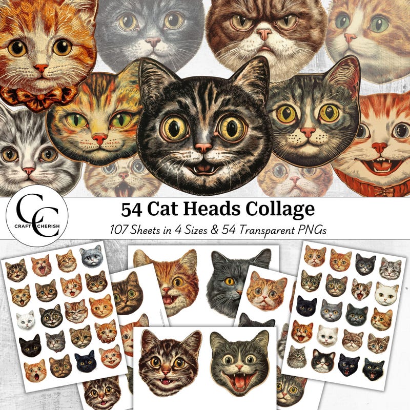 Cat Head - Etsy