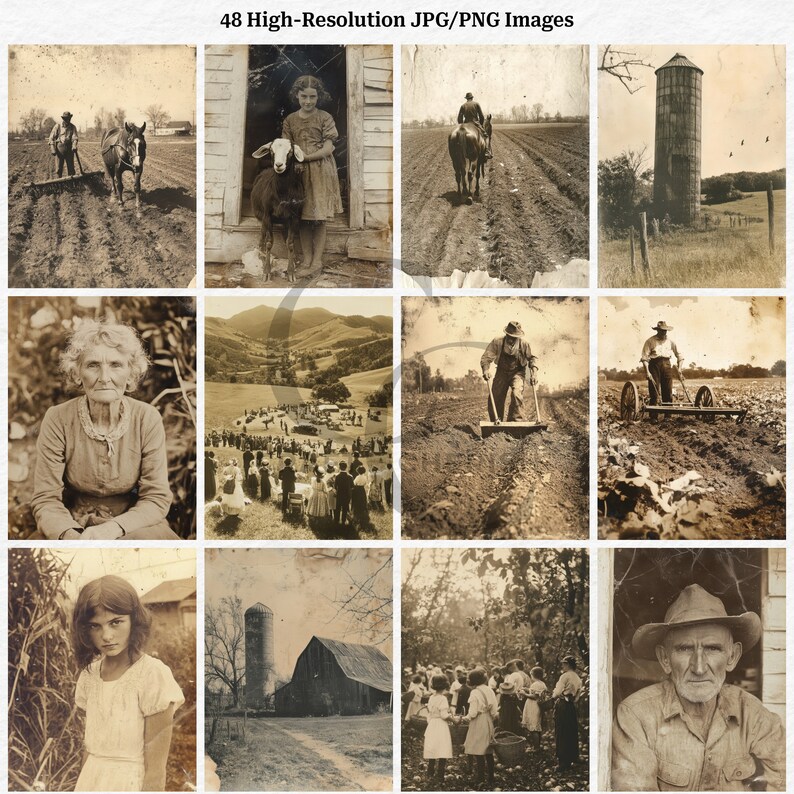 Vintage Rural Farm Images: Countryside Photos Junk Journal Printables ...