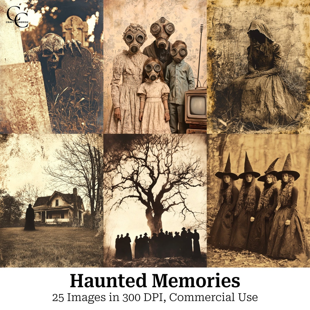 25 Vintage Memories Photos, Haunted Memories, Printable Images, Paper ...