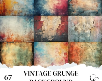 Vintage Grunge Printable Backgrounds - Etsy