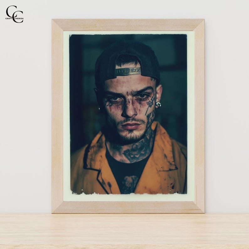 40 Male Prisoner Portrait Images: Mugshot Papercraft (digital Download ...
