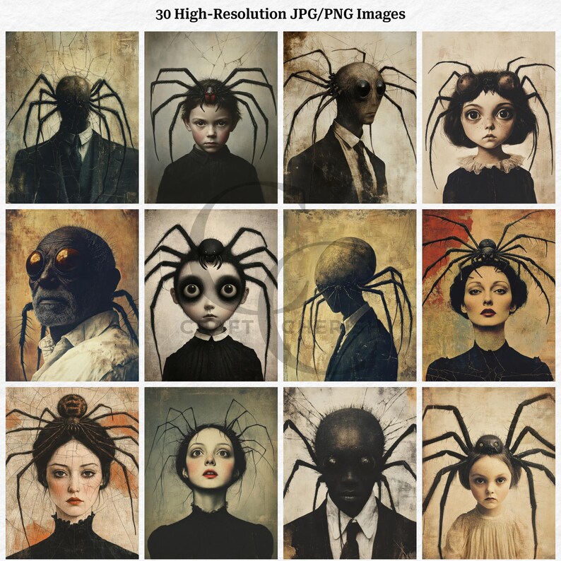 Surreal Spider Woman Images: Creepy Anthropomorphic Hybrid Girl for ...