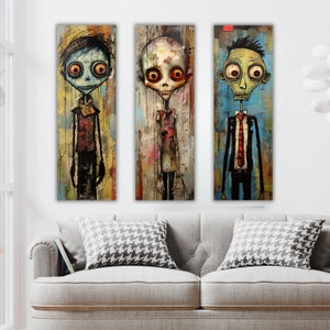 Zombie Bookmarks Digital Art: Halloween Bookmark for Junk Journals ...