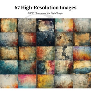 67 Vintage Grunge Printable Backgrounds, Grunge Digital Paper, Paper ...