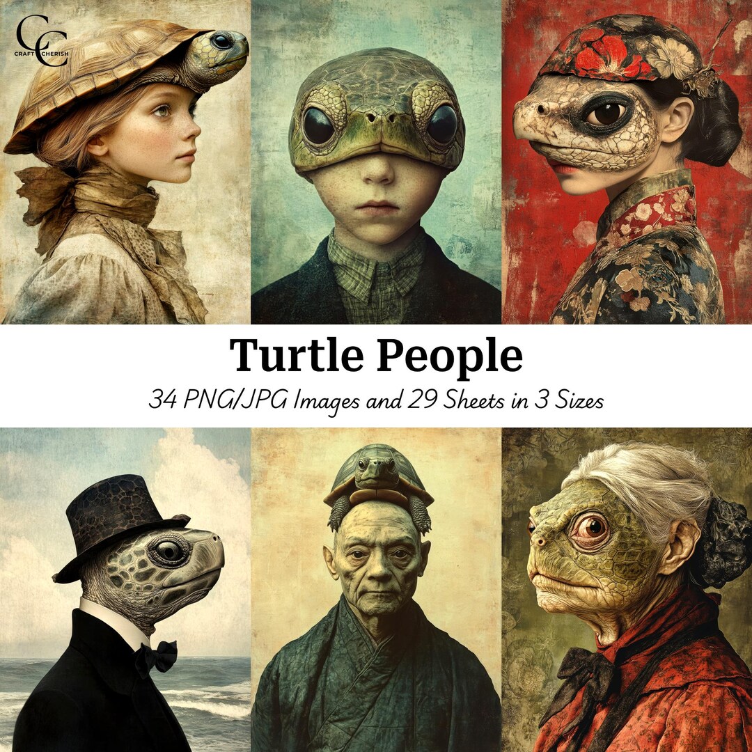 34 Surreal Turtle Head Portrait Images, Turtle Face People, Surreal ...